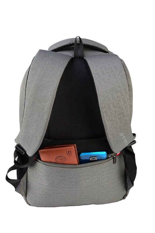 Laptop Backpack Grey With Anti Theft Pocket - Gruss